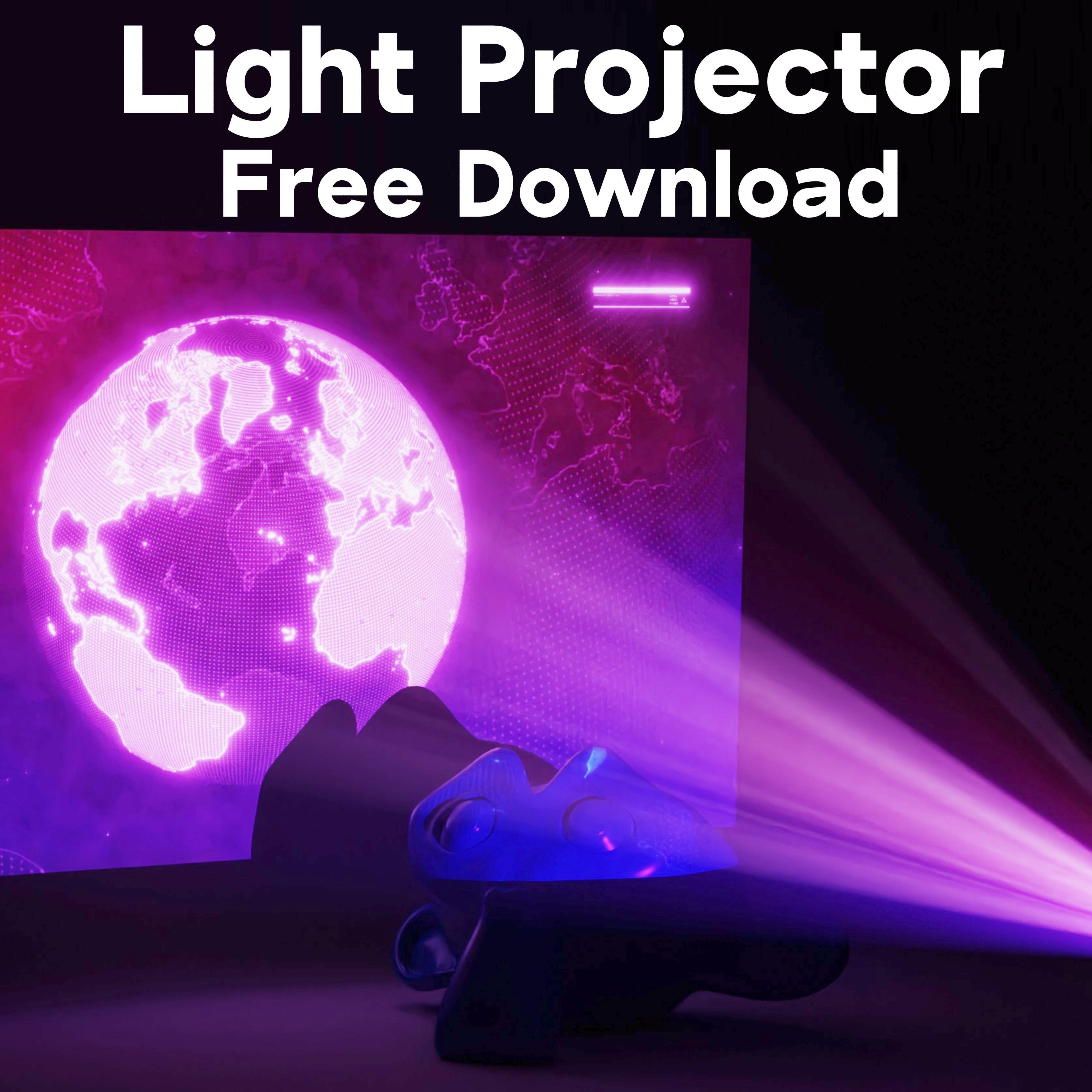 Blender Light Projector free 3D model animated | CGTrader