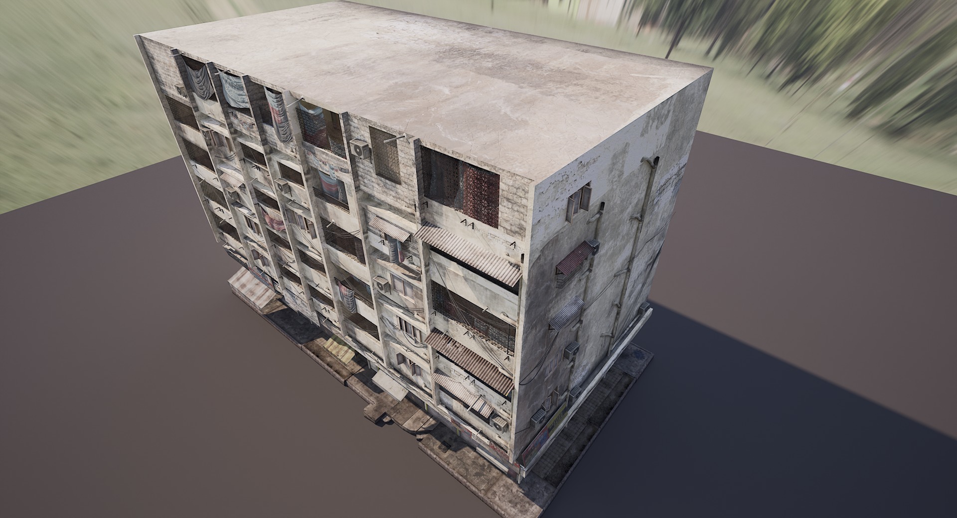 3D model Old Generic 3D building Model by zambeelstudios VR / AR / low ...