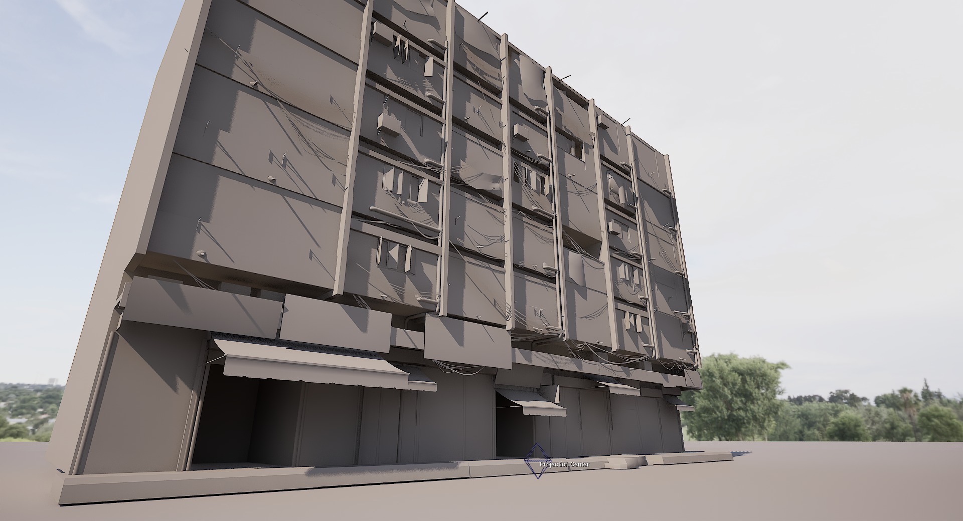 3D model Old Generic 3D building Model by zambeelstudios VR / AR / low ...