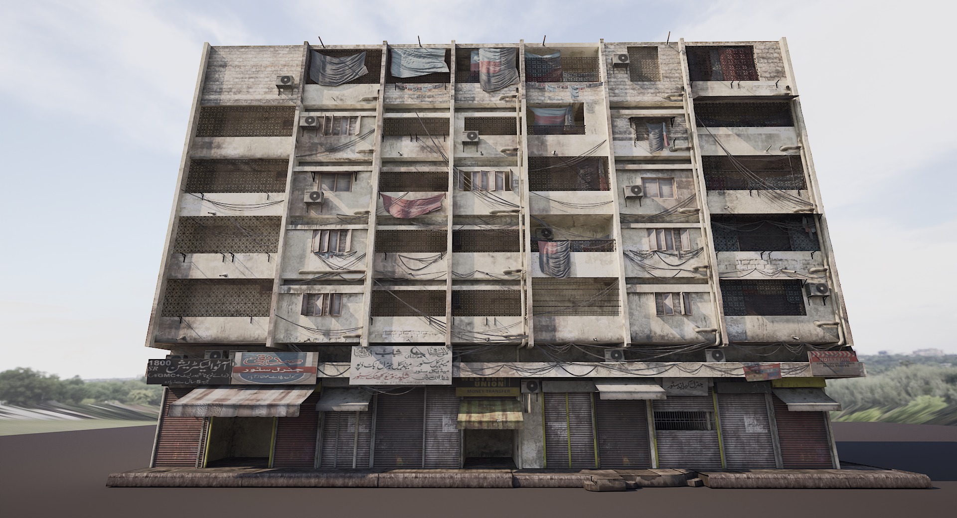 3D model Old Generic 3D building Model by zambeelstudios VR / AR / low ...