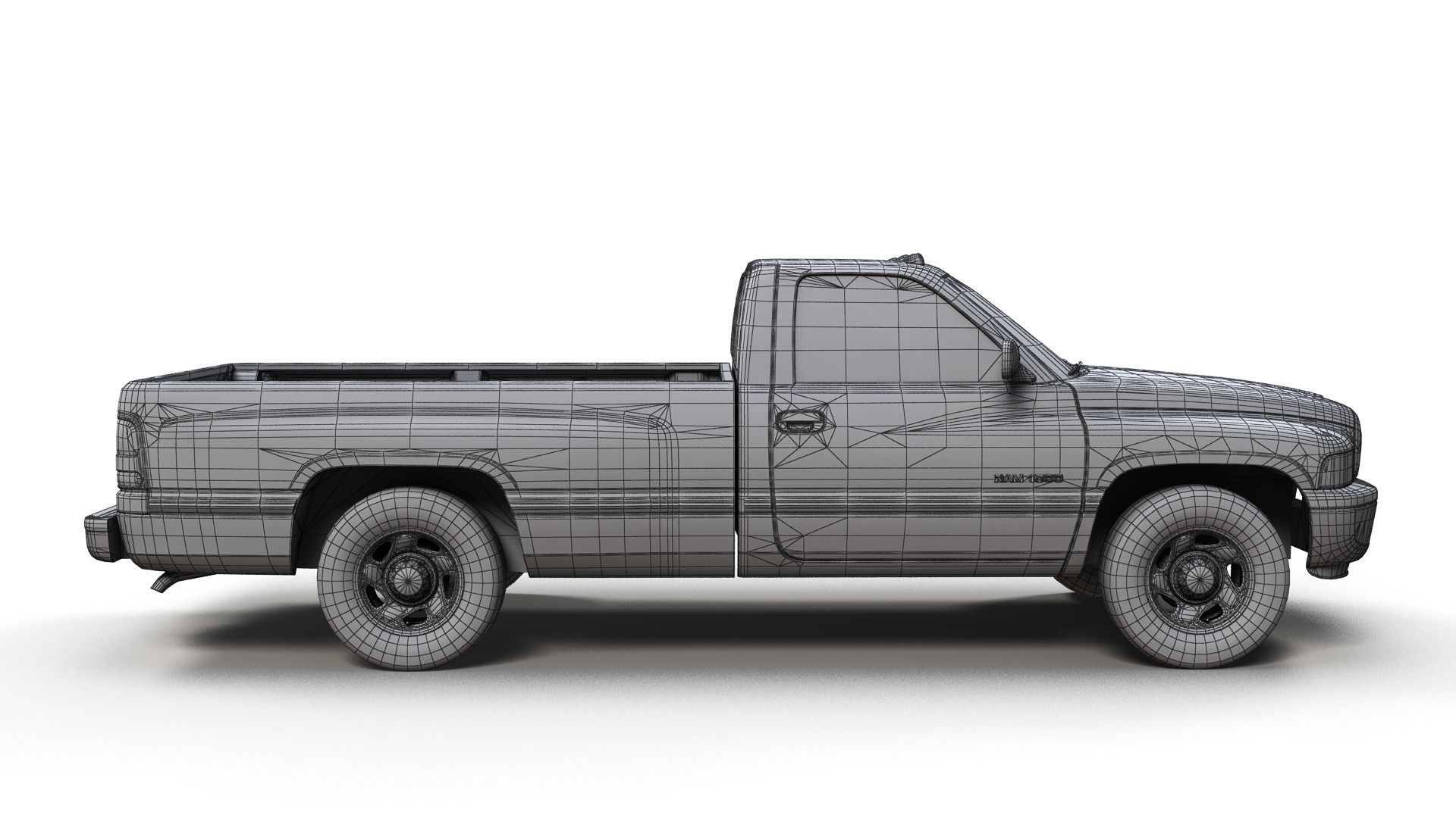 3D model Dodge Ram 1995 1500 VR / AR / low-poly | CGTrader