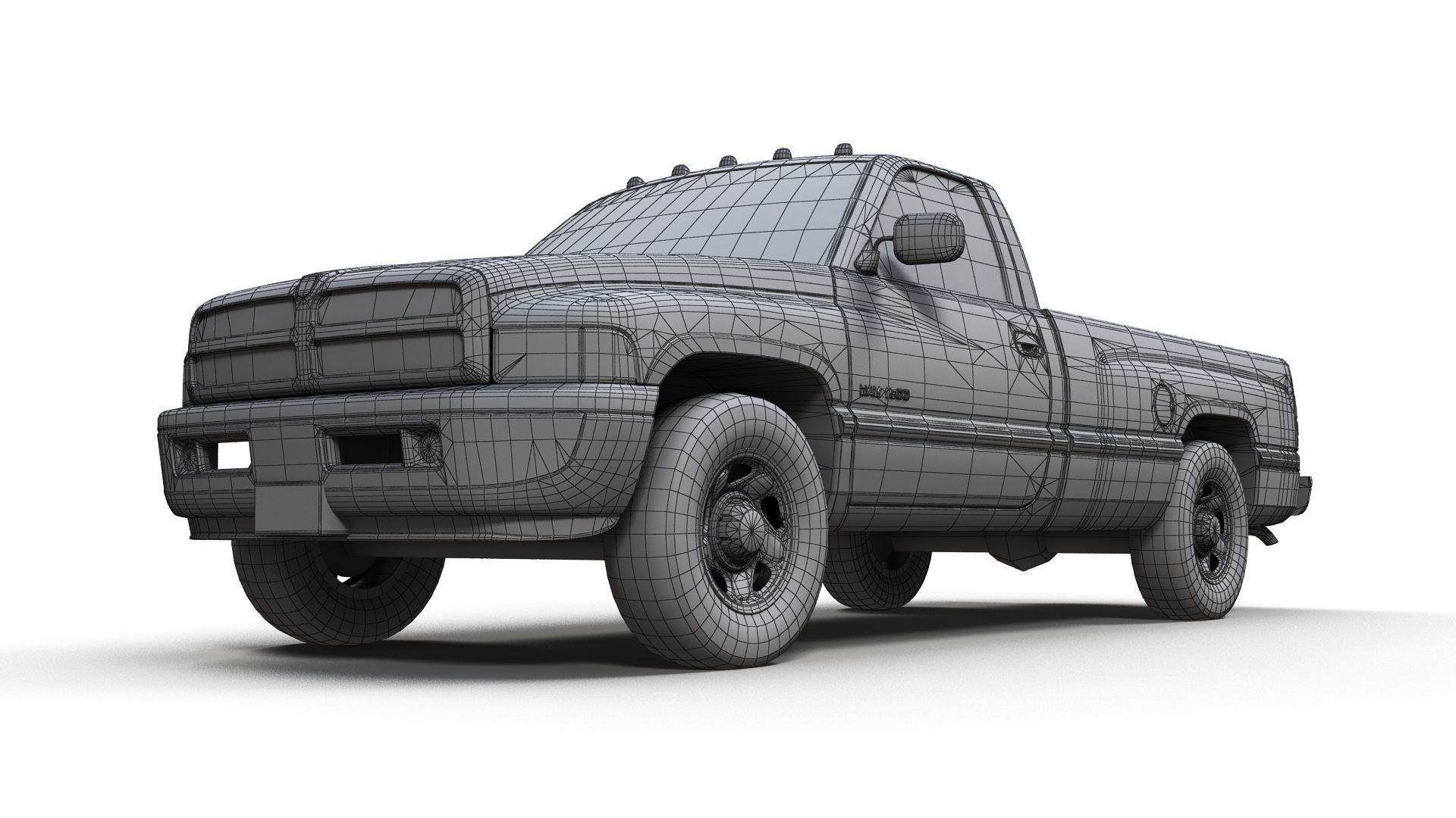 3D model Dodge Ram 1995 1500 VR / AR / low-poly | CGTrader