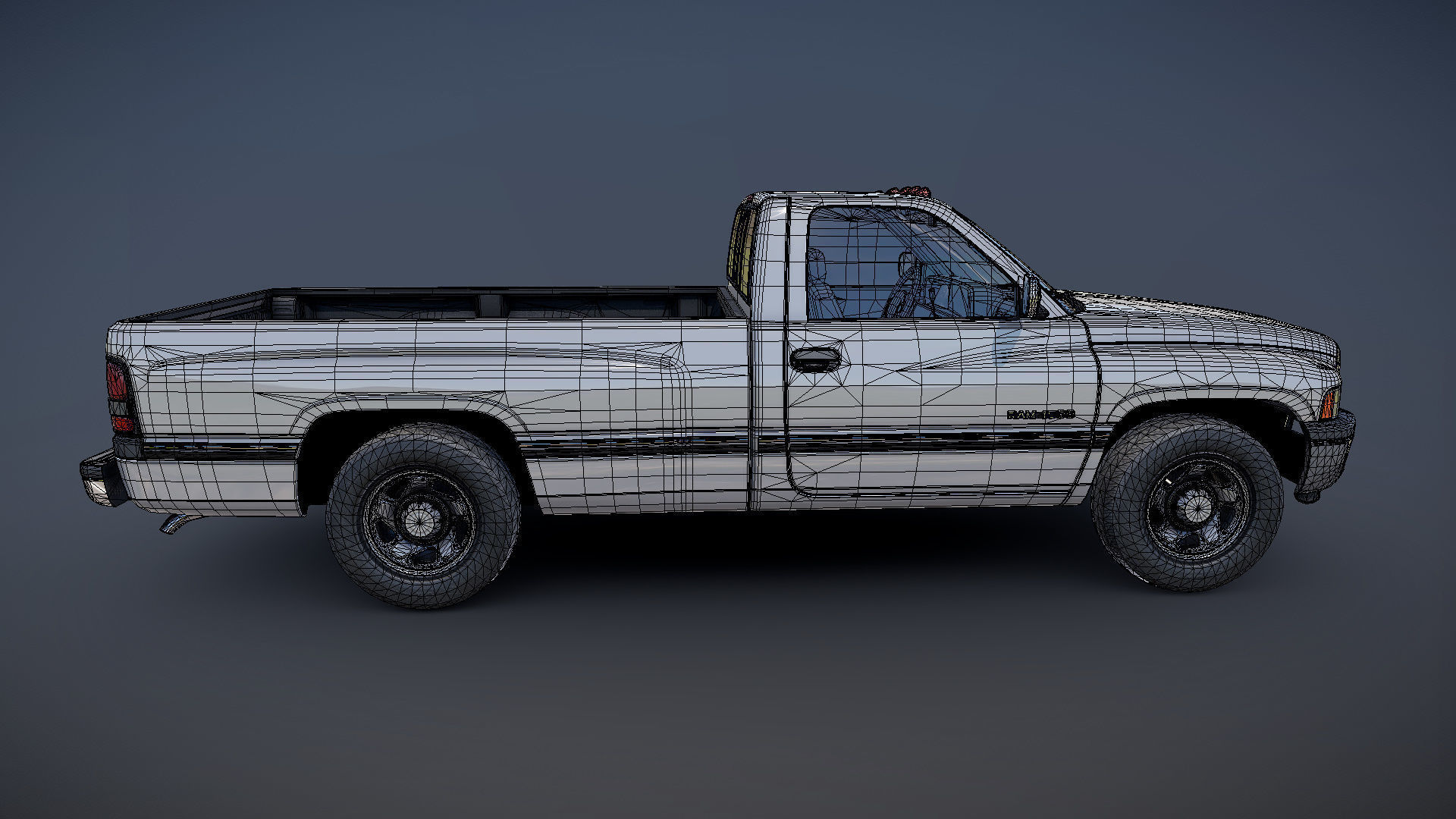 3D model Dodge Ram 1995 1500 VR / AR / low-poly | CGTrader