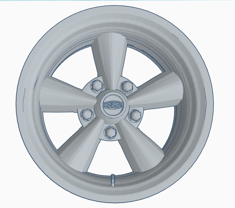 Cragar SS 5 Spoke wheels 3D model 3D printable | CGTrader