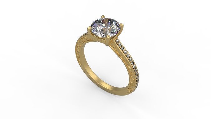 Woman Solitaire 1215 3D model 3D printable | CGTrader