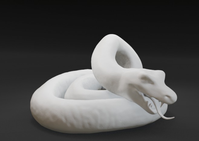 Angry Snake Miniature Printable Model 3D model 3D printable | CGTrader