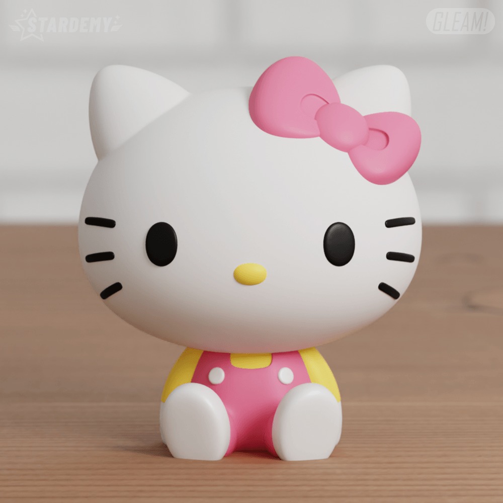Hello Kitty Chibi 2 Models Easy Print Toy 3D model 3D printable | CGTrader
