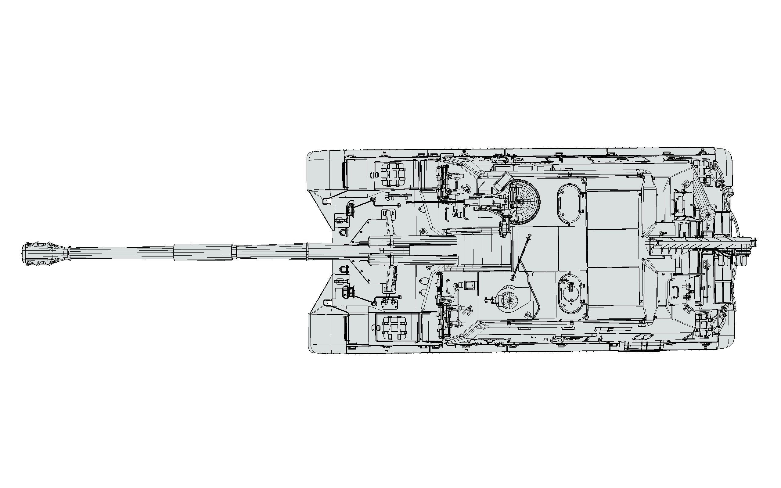 3D model Russian Self Propelled Howitzer 2S19 Msta-S USSR Military VR ...