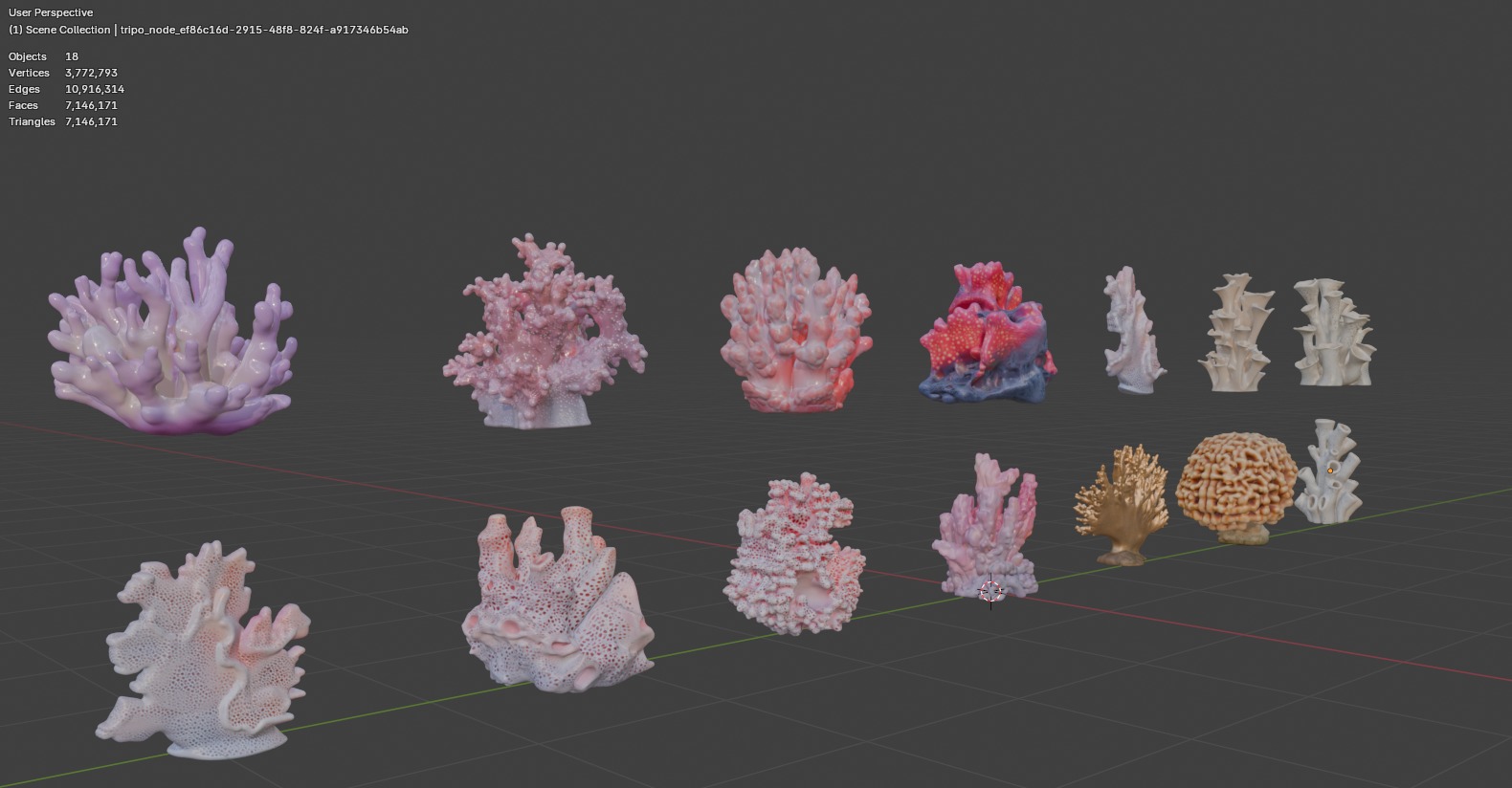 Tropical Coral Pack free VR / AR / low-poly 3D model | CGTrader