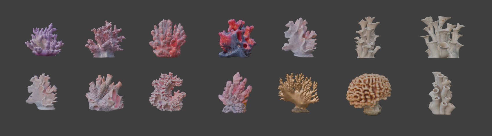 Tropical Coral Pack free VR / AR / low-poly 3D model | CGTrader