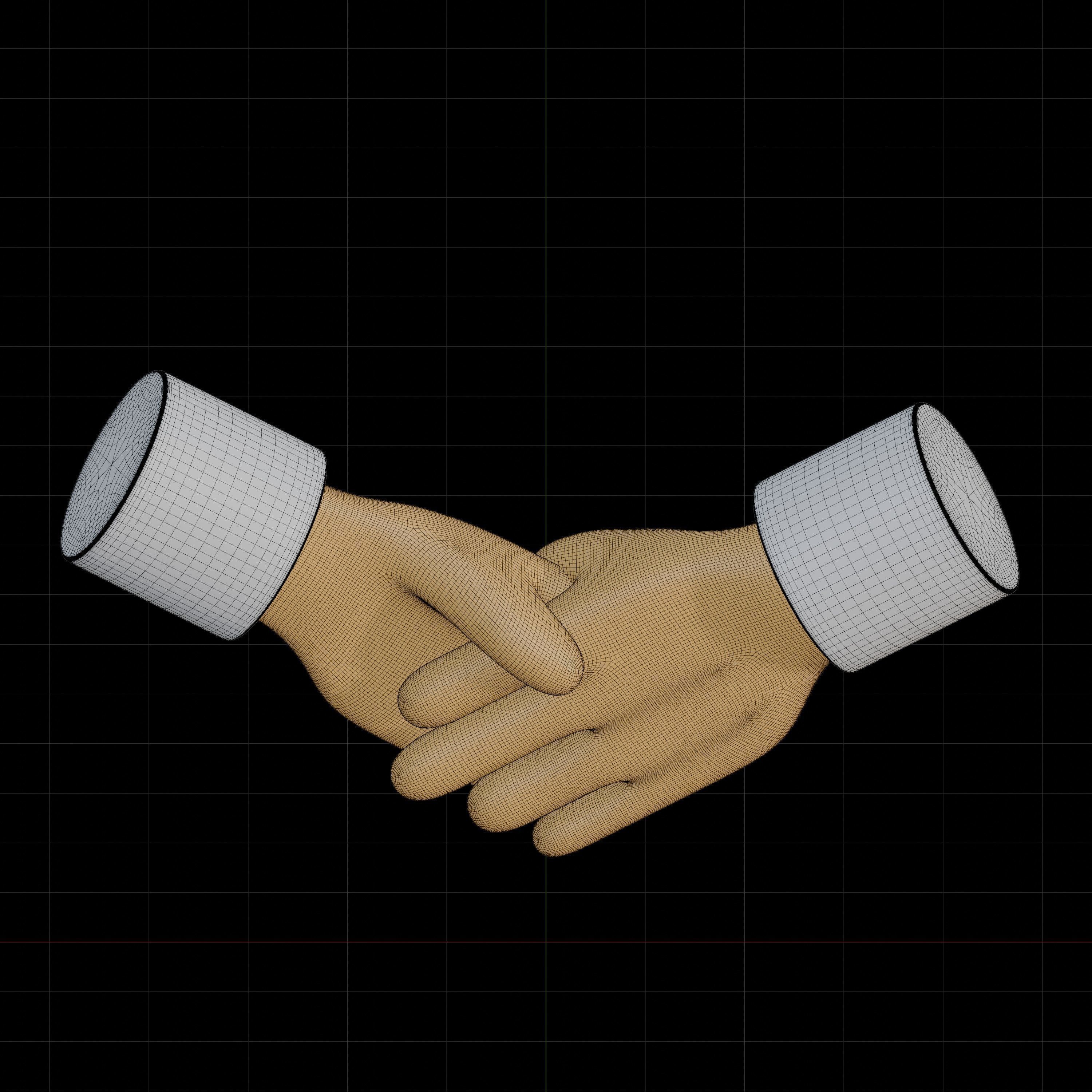 Shake Hand 3D model | CGTrader