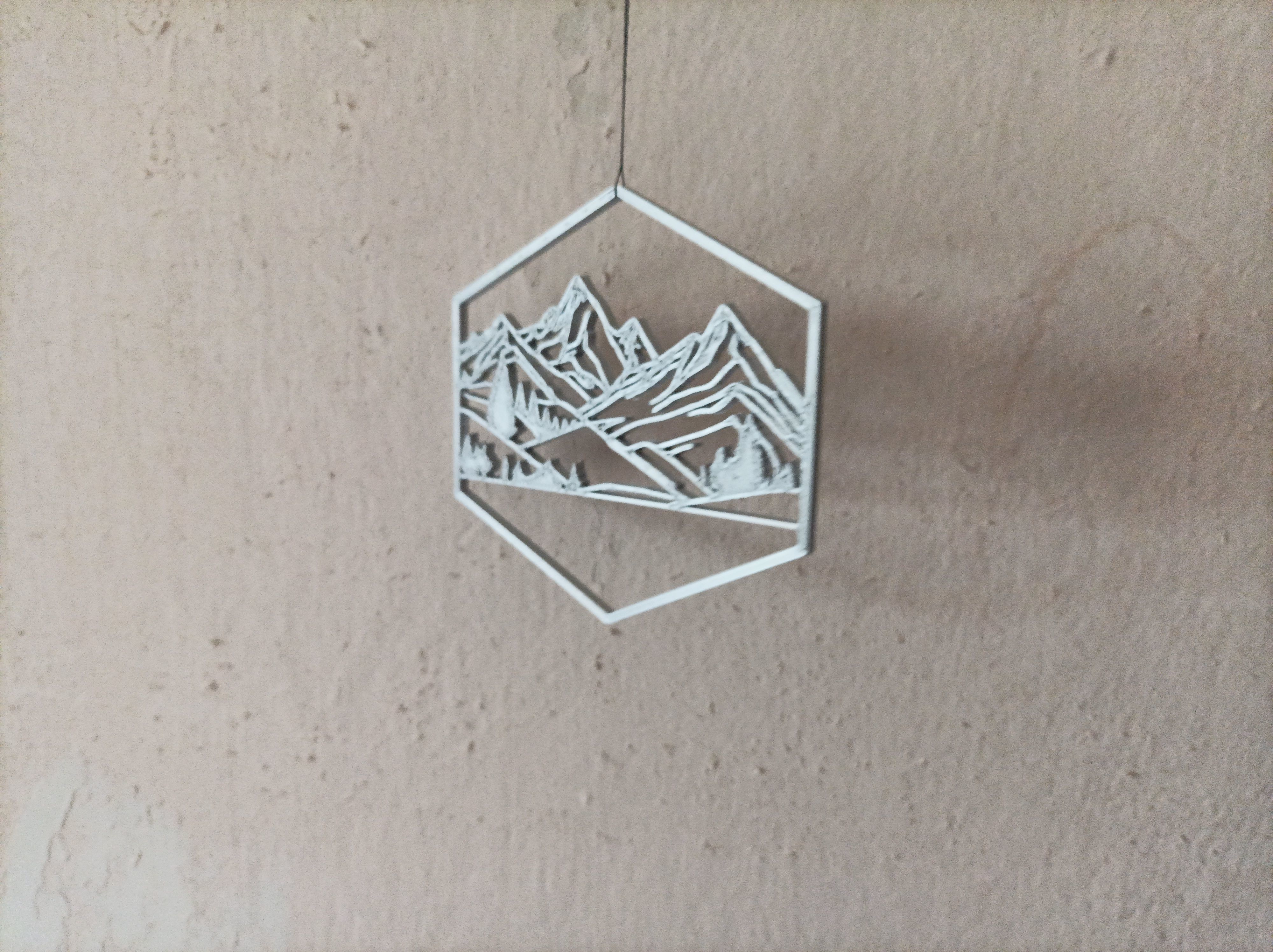 Alpine landscape wall art 3D model 3D printable | CGTrader