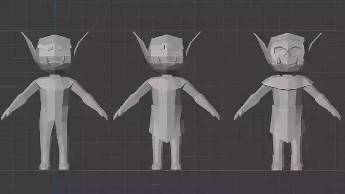 3 Low Poly Goblin Mesh free 3D model | CGTrader
