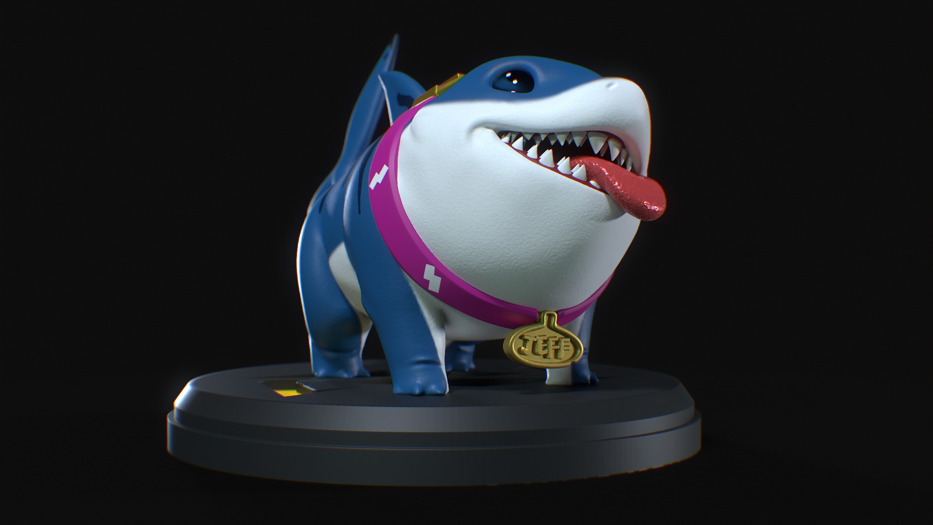 Jeff from Marvel Rivals Statue for 3D Printing 3D model 3D printable ...