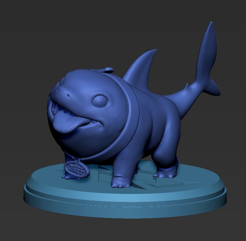 Jeff from Marvel Rivals Statue for 3D Printing 3D model 3D printable ...