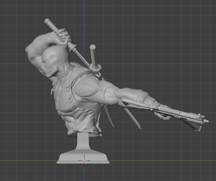 Bust DeadPool 3D model 3D printable | CGTrader