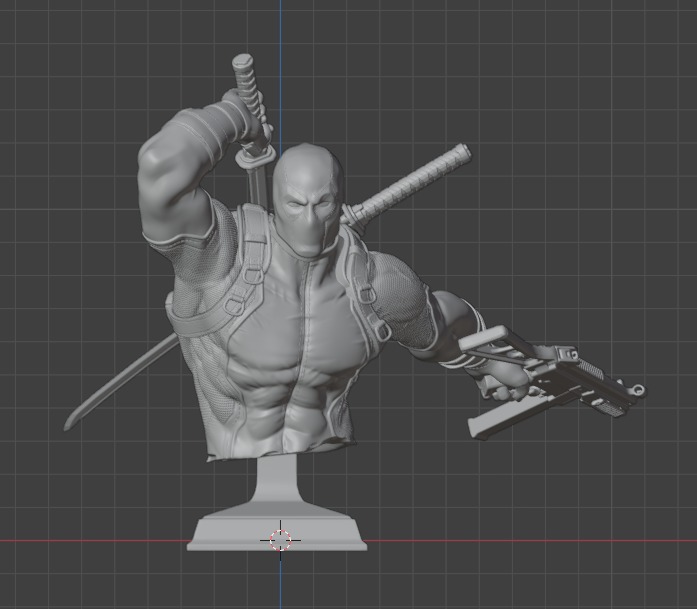 Bust DeadPool 3D model 3D printable | CGTrader