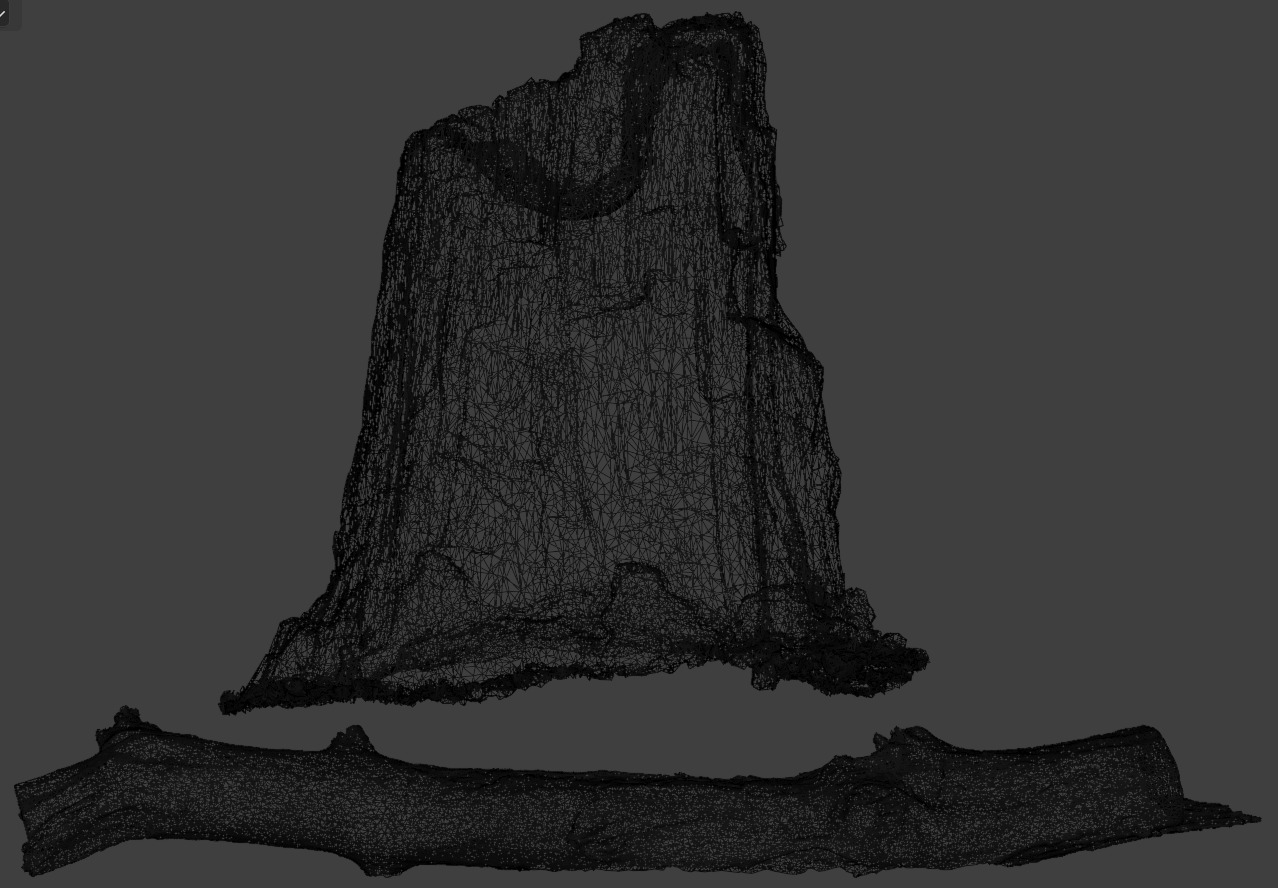 4K High Polly Tree Stump And Branch 3D model | CGTrader