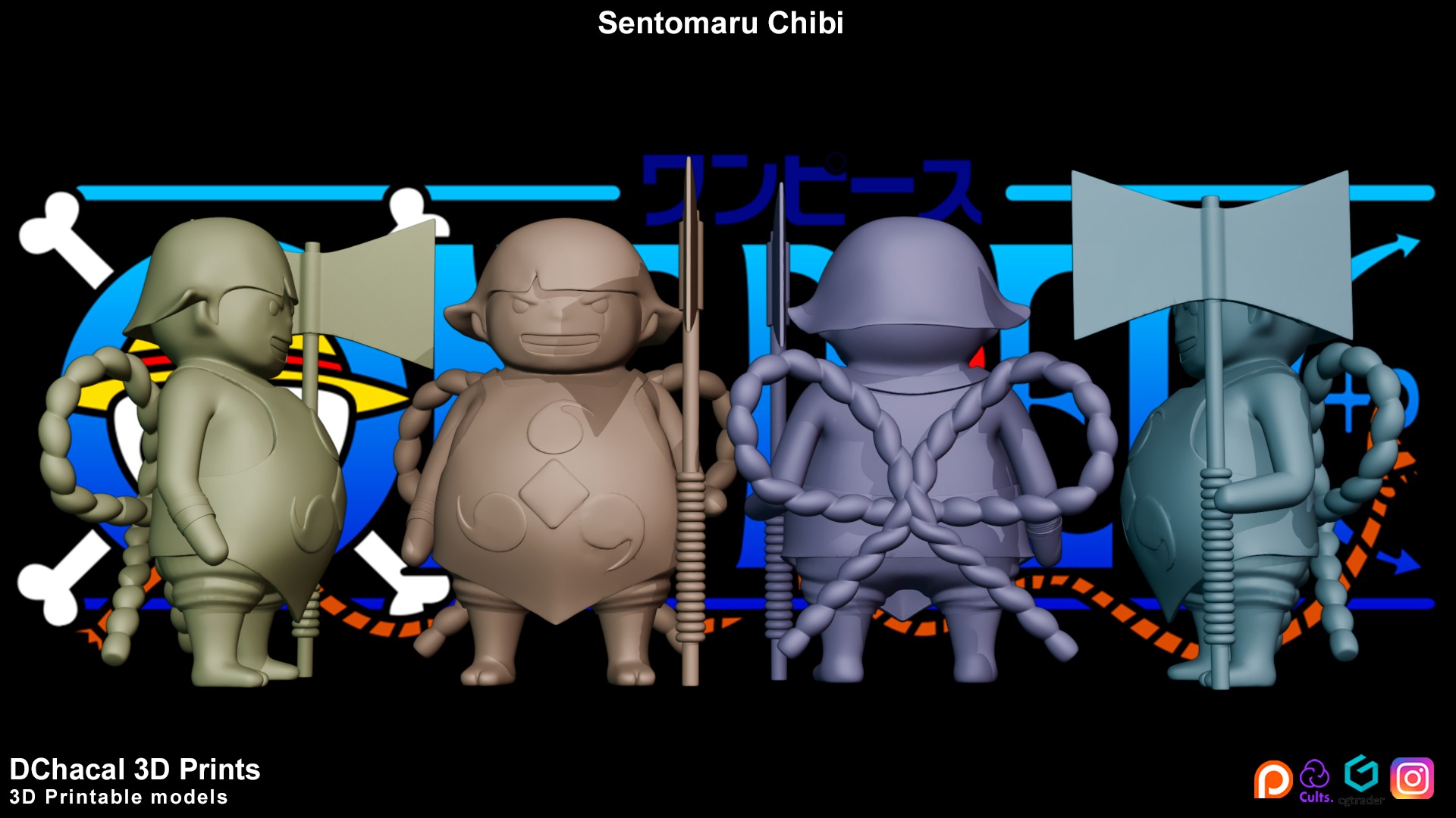 Sentomaru Chibi - One Piece 3D model 3D printable | CGTrader