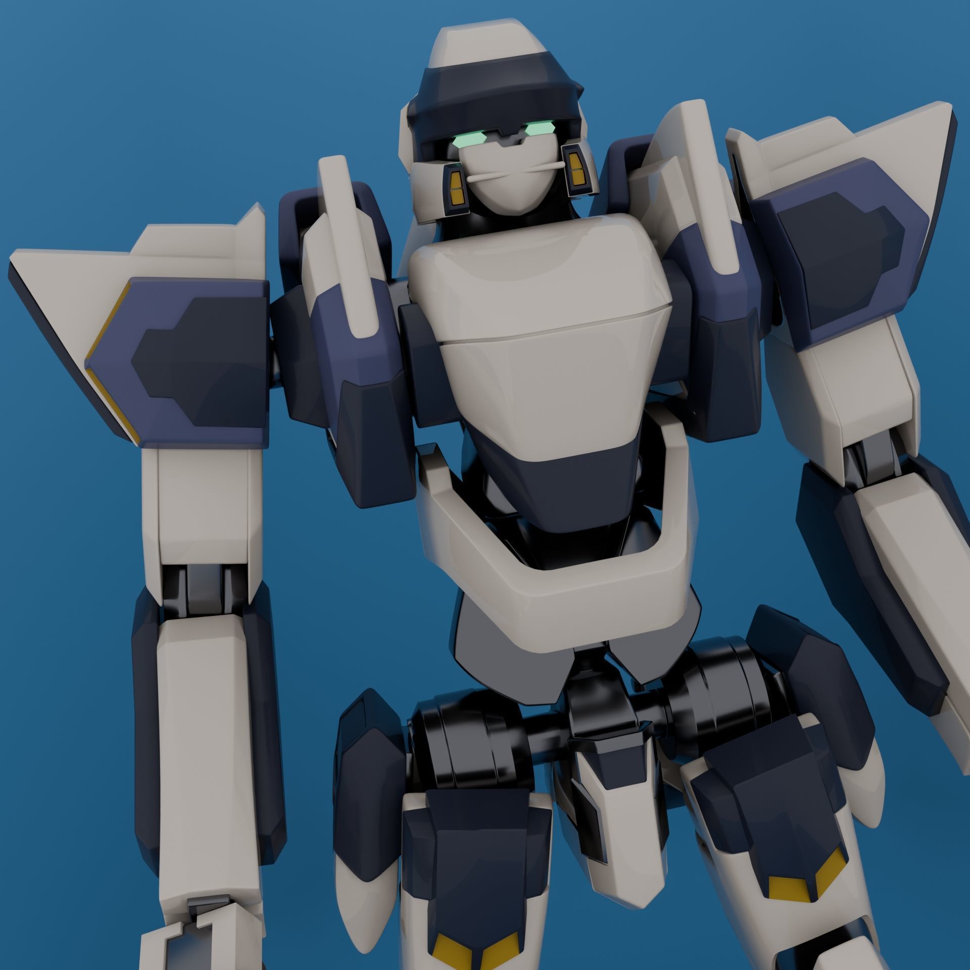 Full Metal Panic Armslave Fan Art Model free 3D model animated rigged | CGTrader