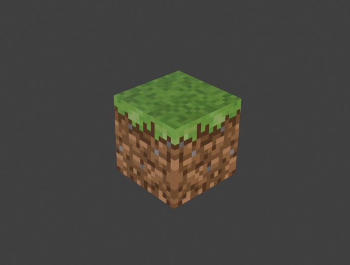 3D model Minecraft Grass Block Blender Object VR / AR / low-poly | CGTrader