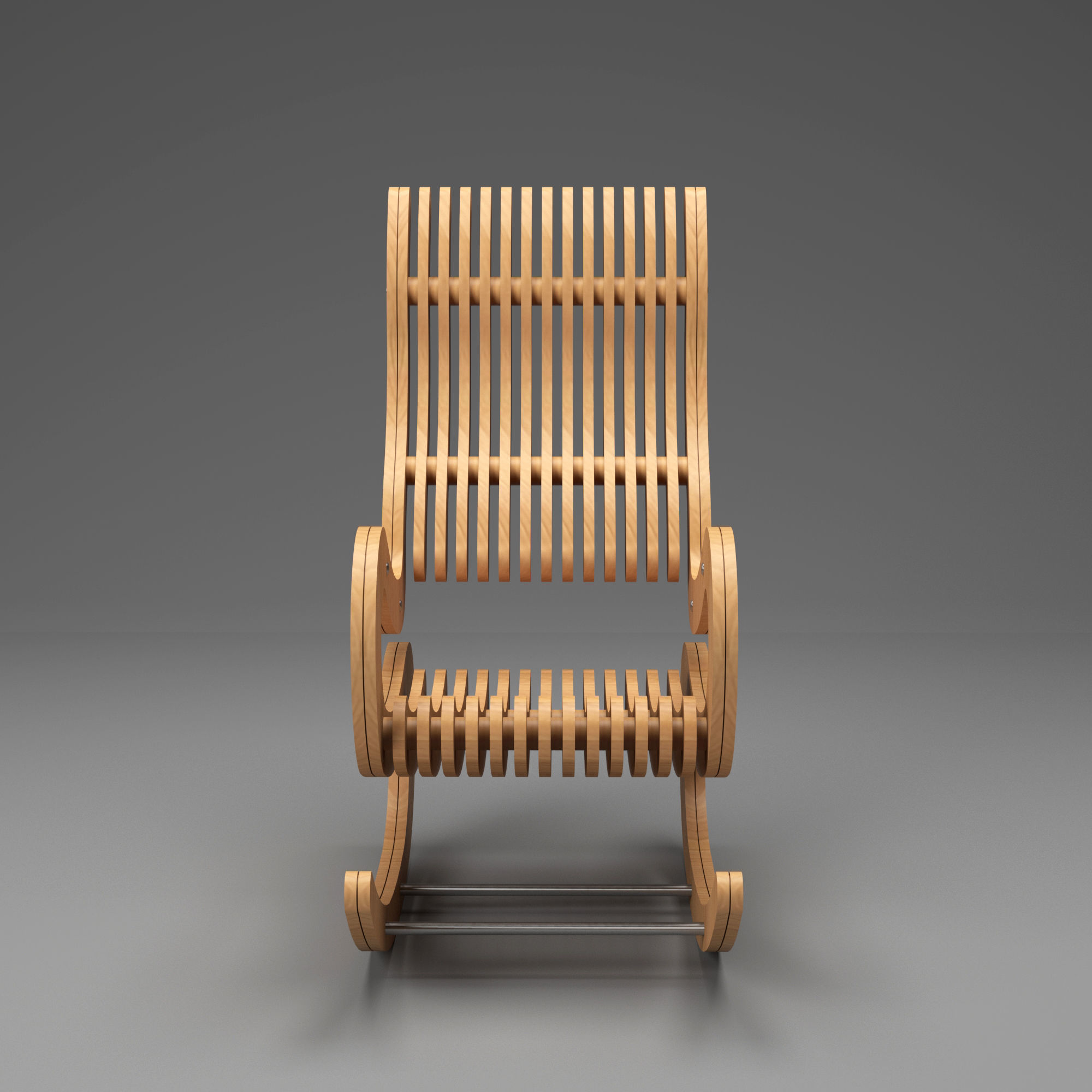 Parametric 3D Rocking Chair Model for SketchUp 3D model | CGTrader