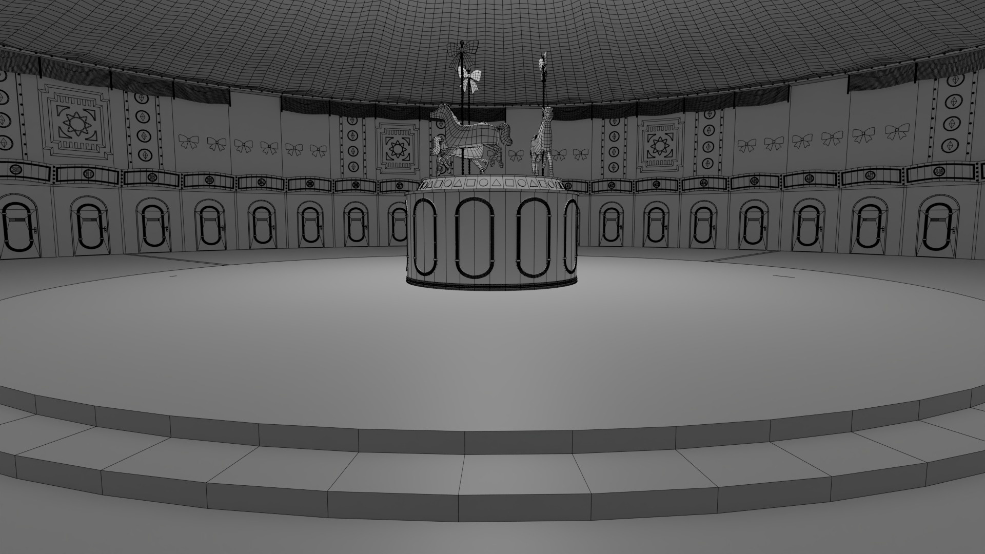 Squid Game Mingle Carousel Map 3D model | CGTrader