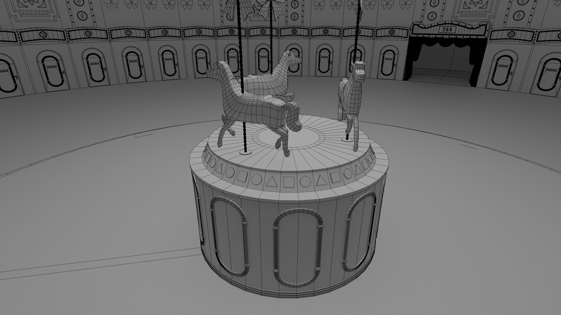 Squid Game Mingle Carousel Map 3D model | CGTrader