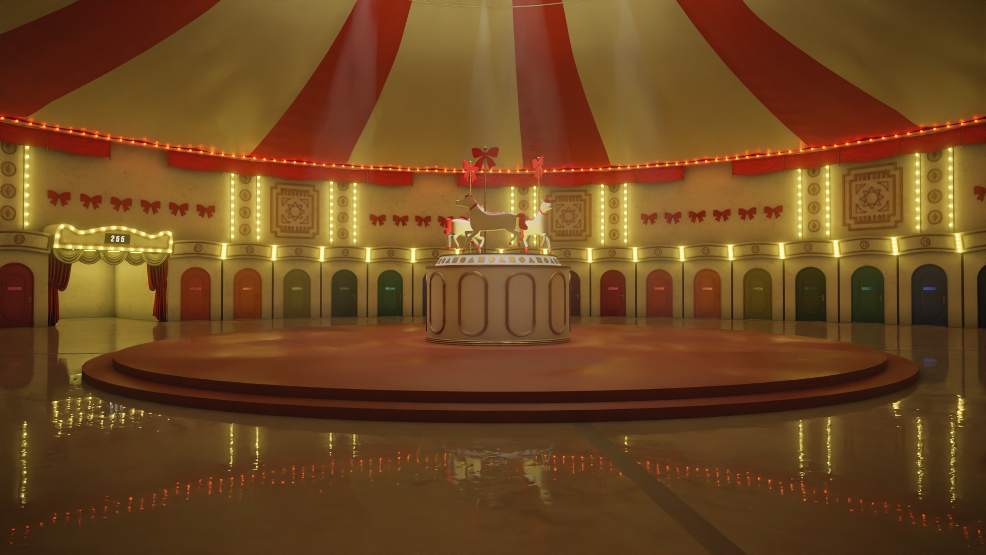 Squid Game Mingle Carousel Map 3D model | CGTrader