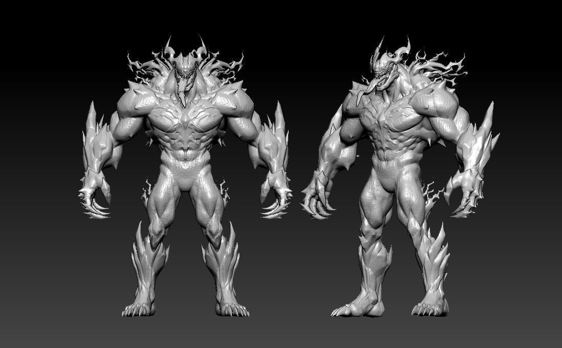 Marvel Rivals - Venom Snow Symbiote version - 3d print 3D model 3D ...