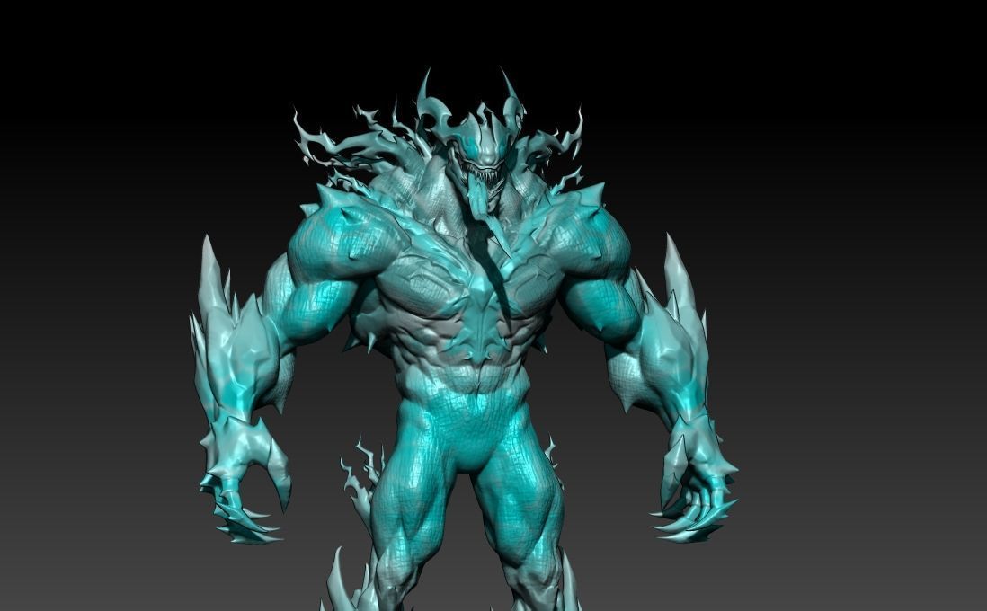 Marvel Rivals - Venom Snow Symbiote version - 3d print 3D model 3D ...