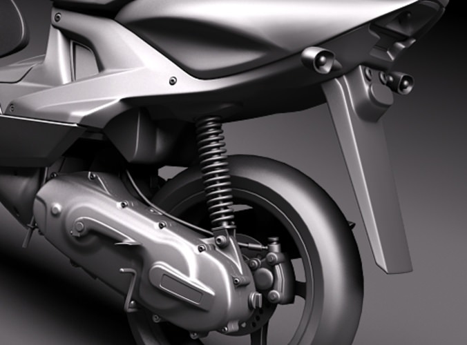 Yamaha Aerox R 3D Model .max .3ds .fbx - CGTrader.com