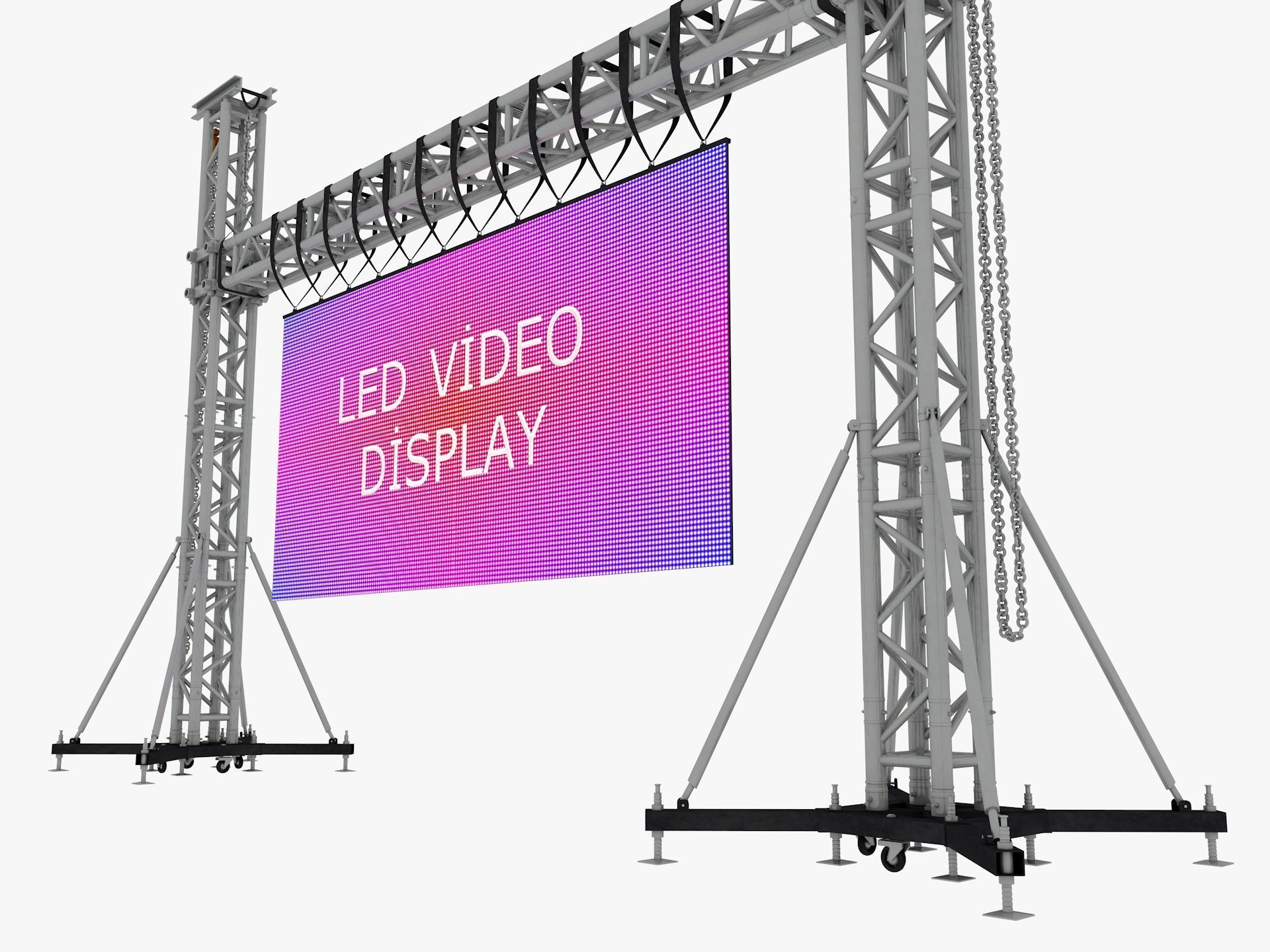 Led video wall truss 3D model | CGTrader