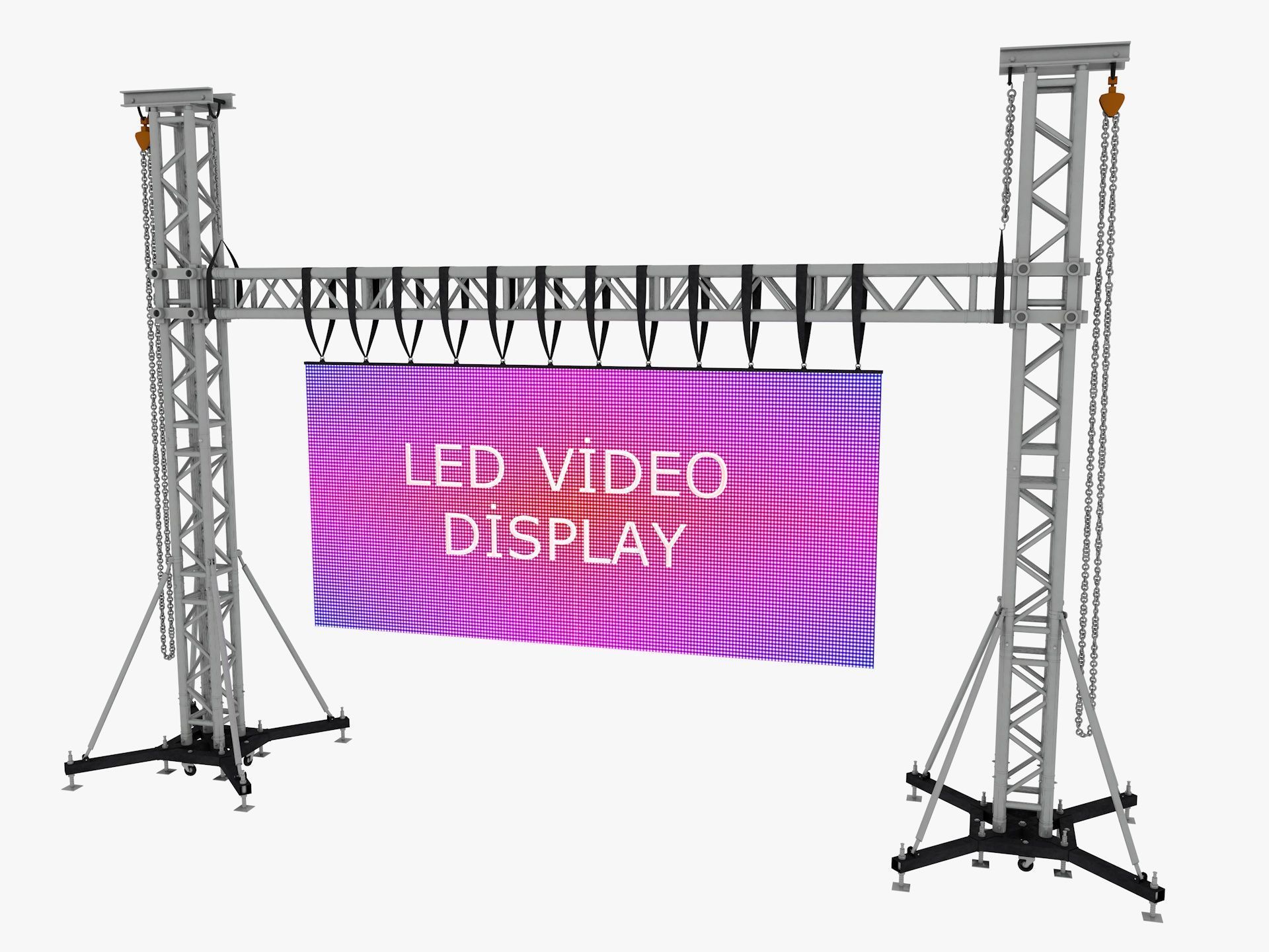 Led video wall truss 3D model | CGTrader