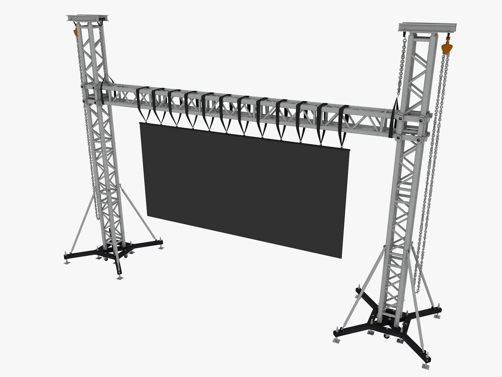 Led video wall truss 3D model | CGTrader