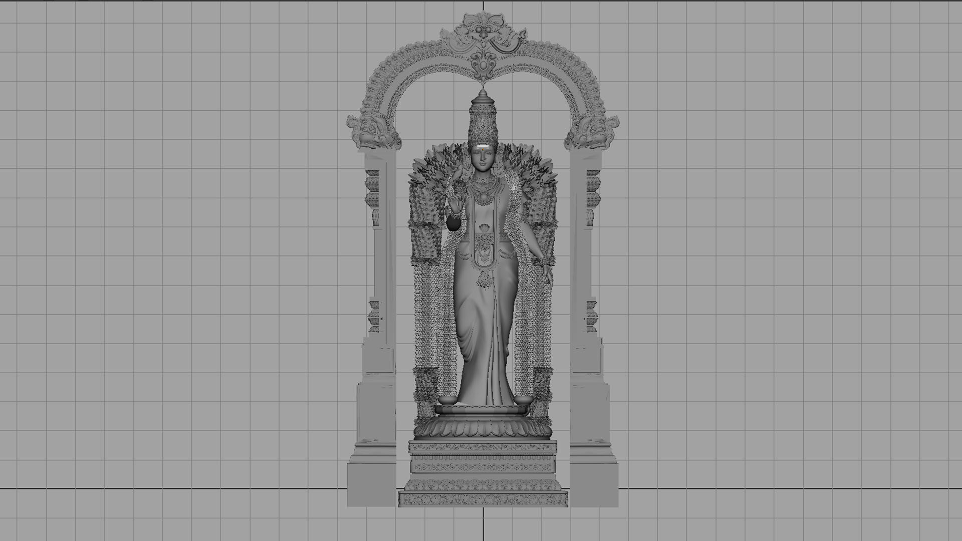 god madurai meenakshi amman 3D model | CGTrader