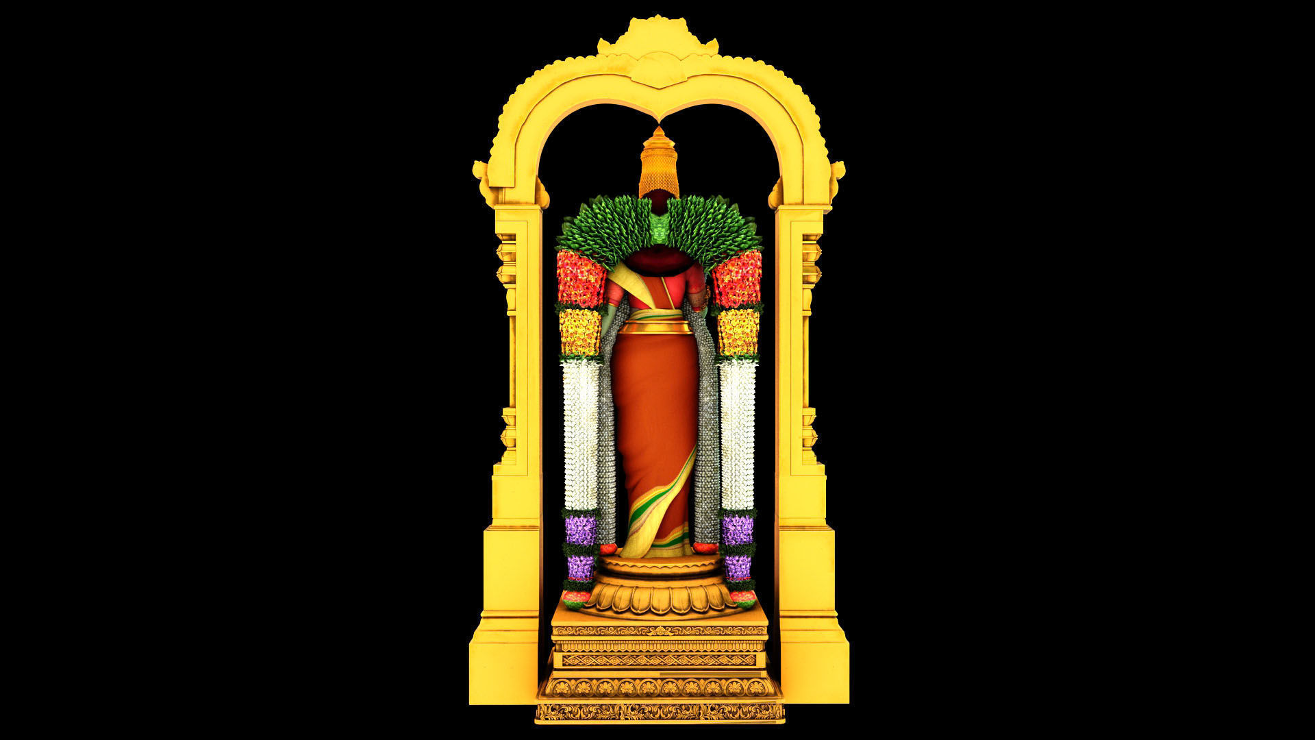 god madurai meenakshi amman 3D model | CGTrader