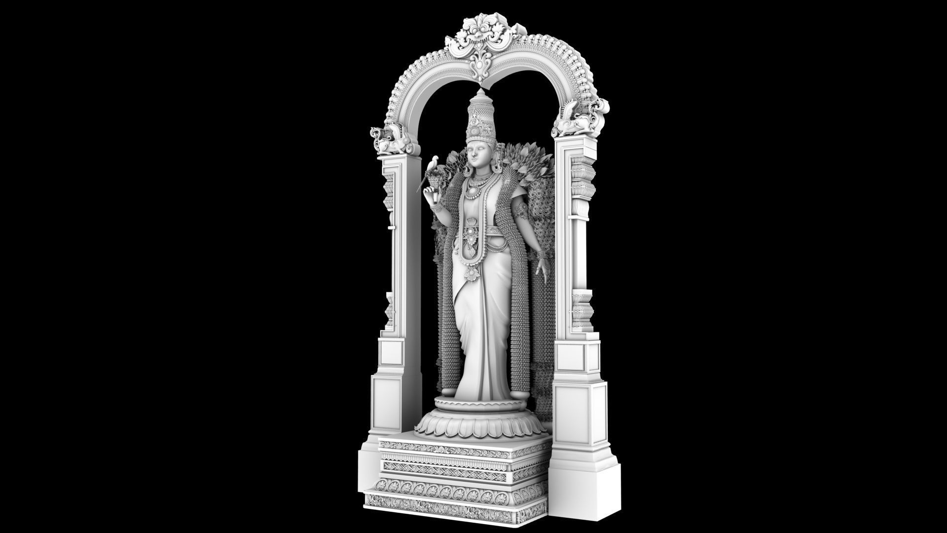 god madurai meenakshi amman 3D model | CGTrader
