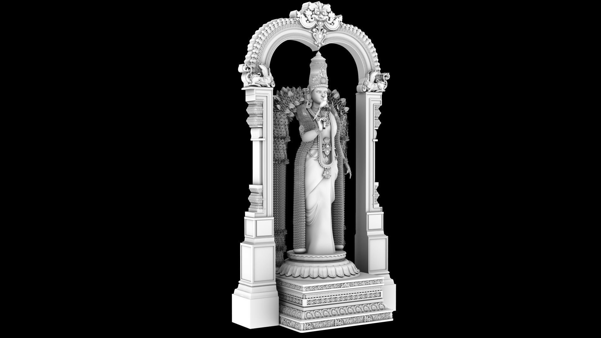 god madurai meenakshi amman 3D model | CGTrader