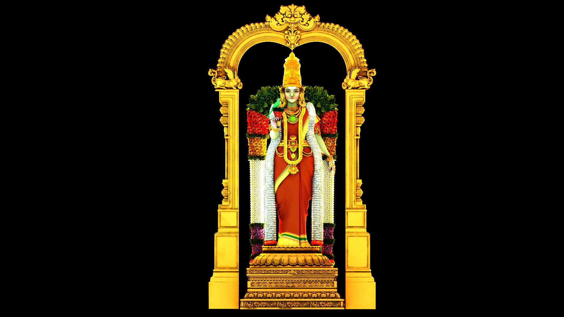 god madurai meenakshi amman 3D model | CGTrader