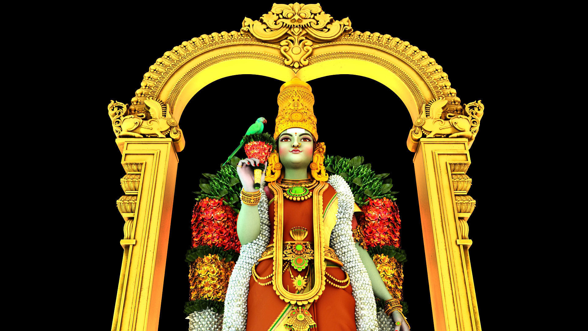 god madurai meenakshi amman 3D model | CGTrader