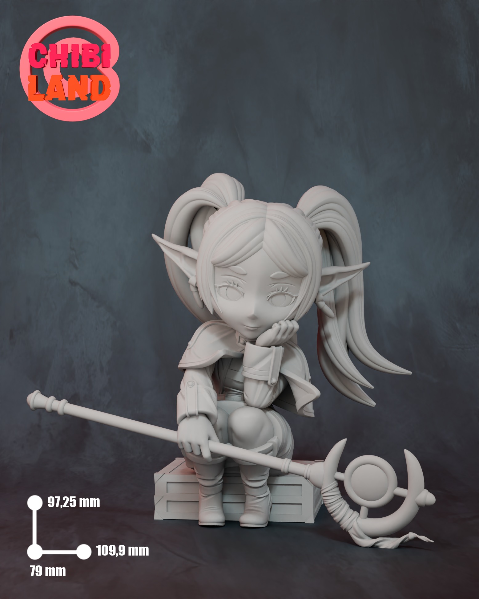 Frieren - Chibi Figure from Frieren Beyond Journeys End Anime 3D model ...