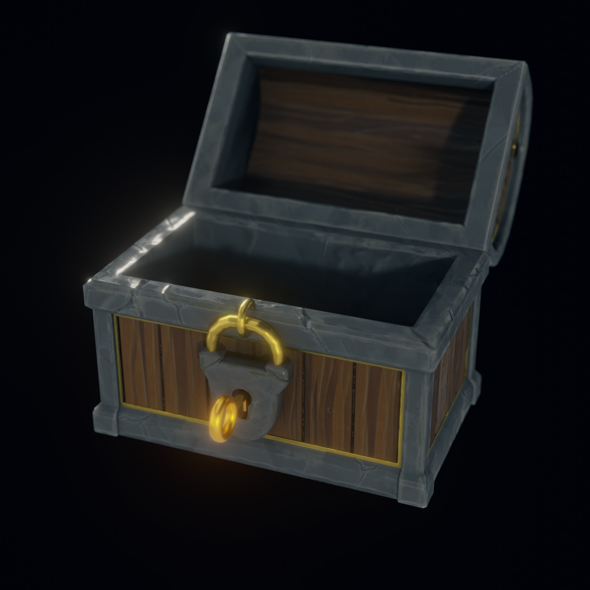 3D model Treasure Chest Stylized - Game Ready Asset VR / AR / low-poly ...