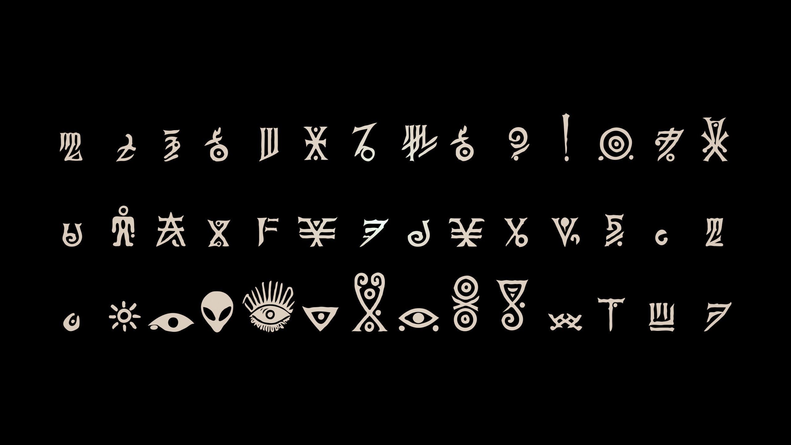 3D model 3D Alien Alphabet - Mega Pack VR / AR / low-poly | CGTrader