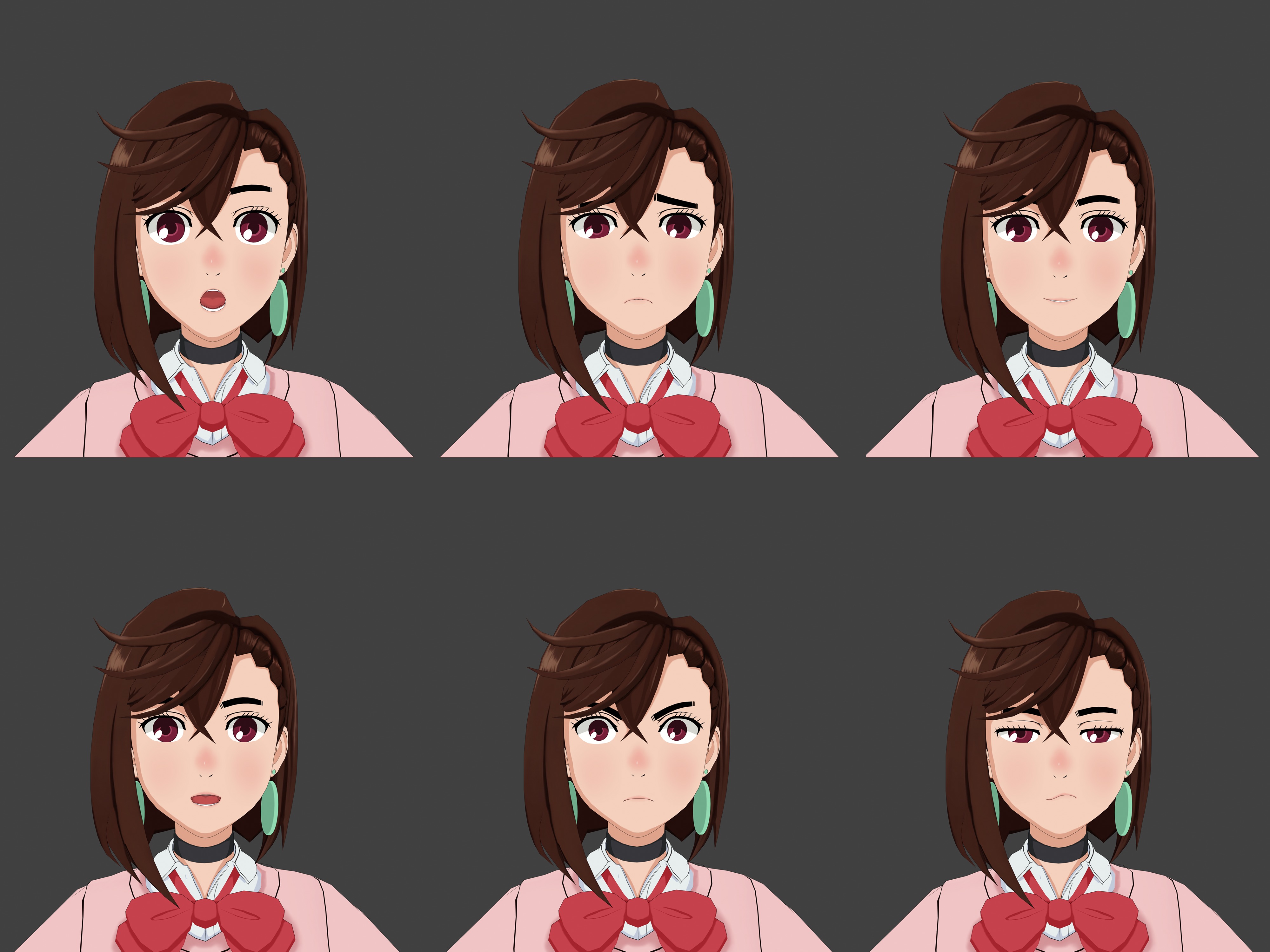 3D model Momo Ayase from Dan Da Dan for VR Chat VR / AR / low-poly ...