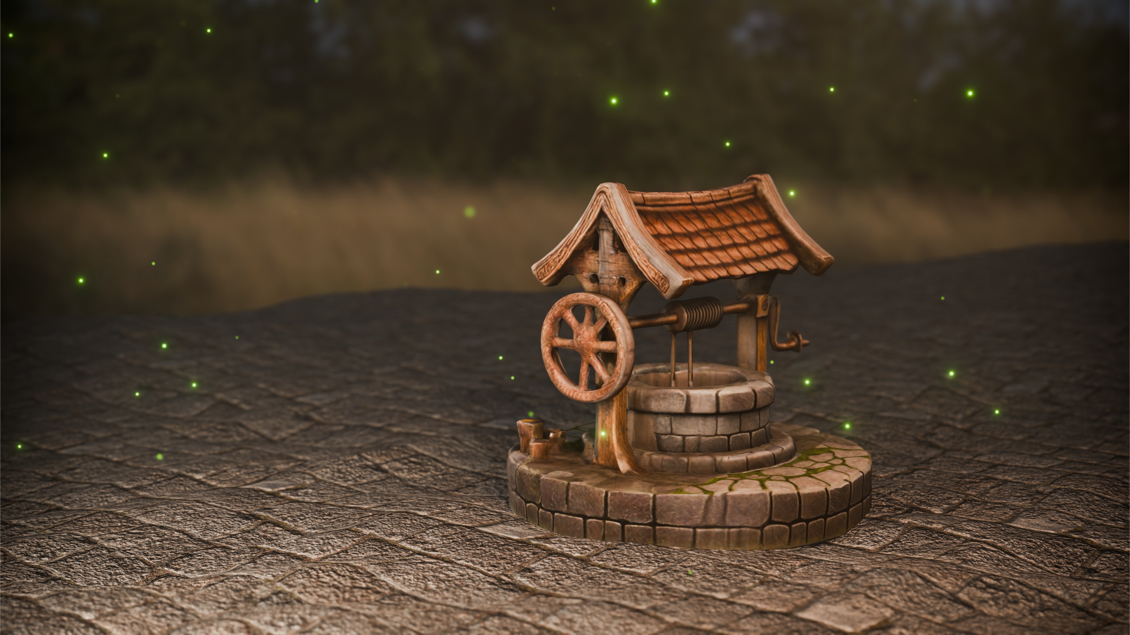 A Medieval Water Well 3D model | CGTrader