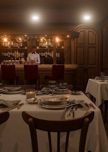 Elegant restaurant - blender scene 3D model | CGTrader