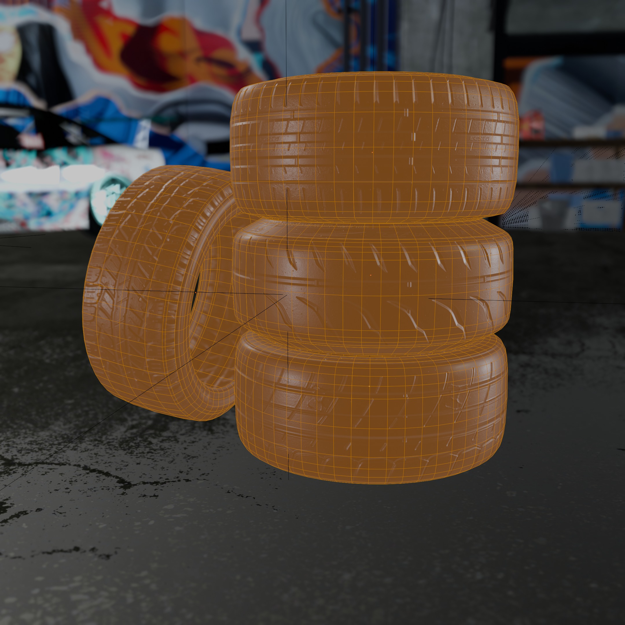 Tire Model Pack V3 free VR / AR / low-poly 3D model | CGTrader