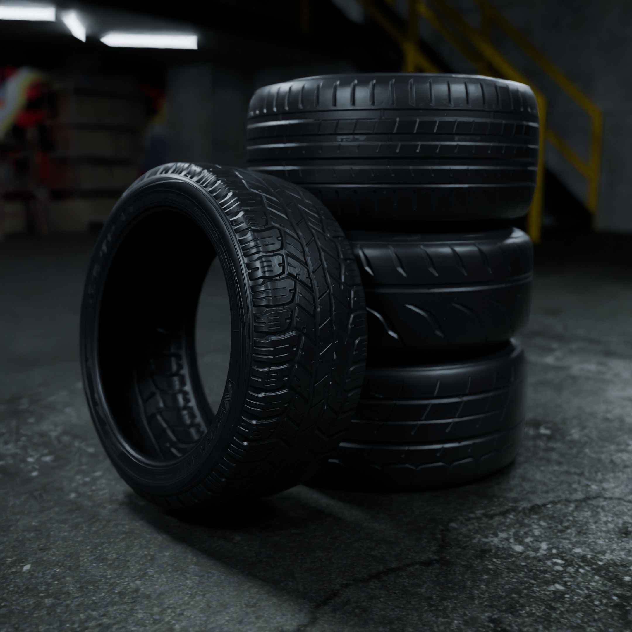 Tire Model Pack V3 free VR / AR / low-poly 3D model | CGTrader