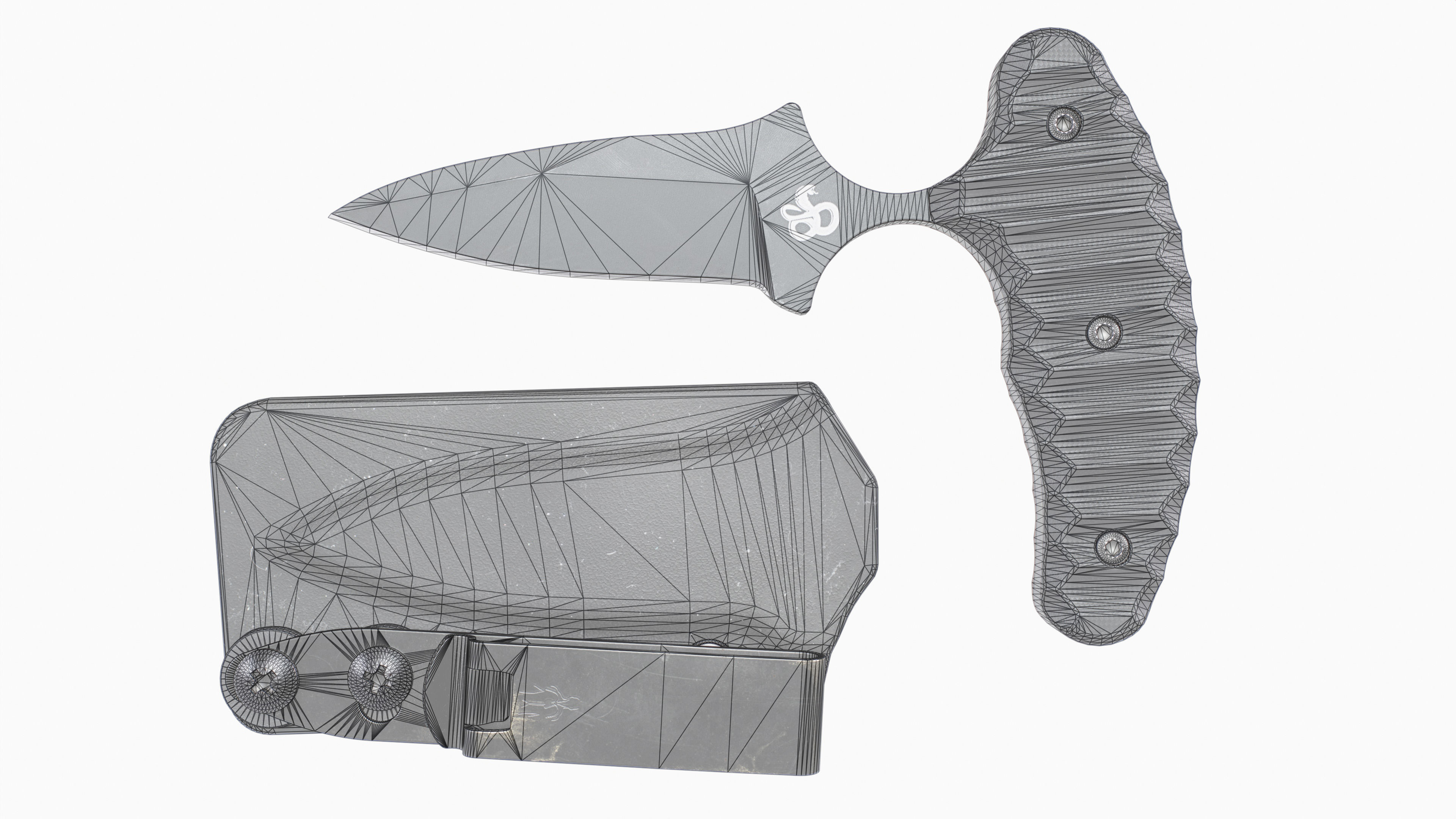 3D model ShivWorks Push Dagger VR / AR / low-poly | CGTrader